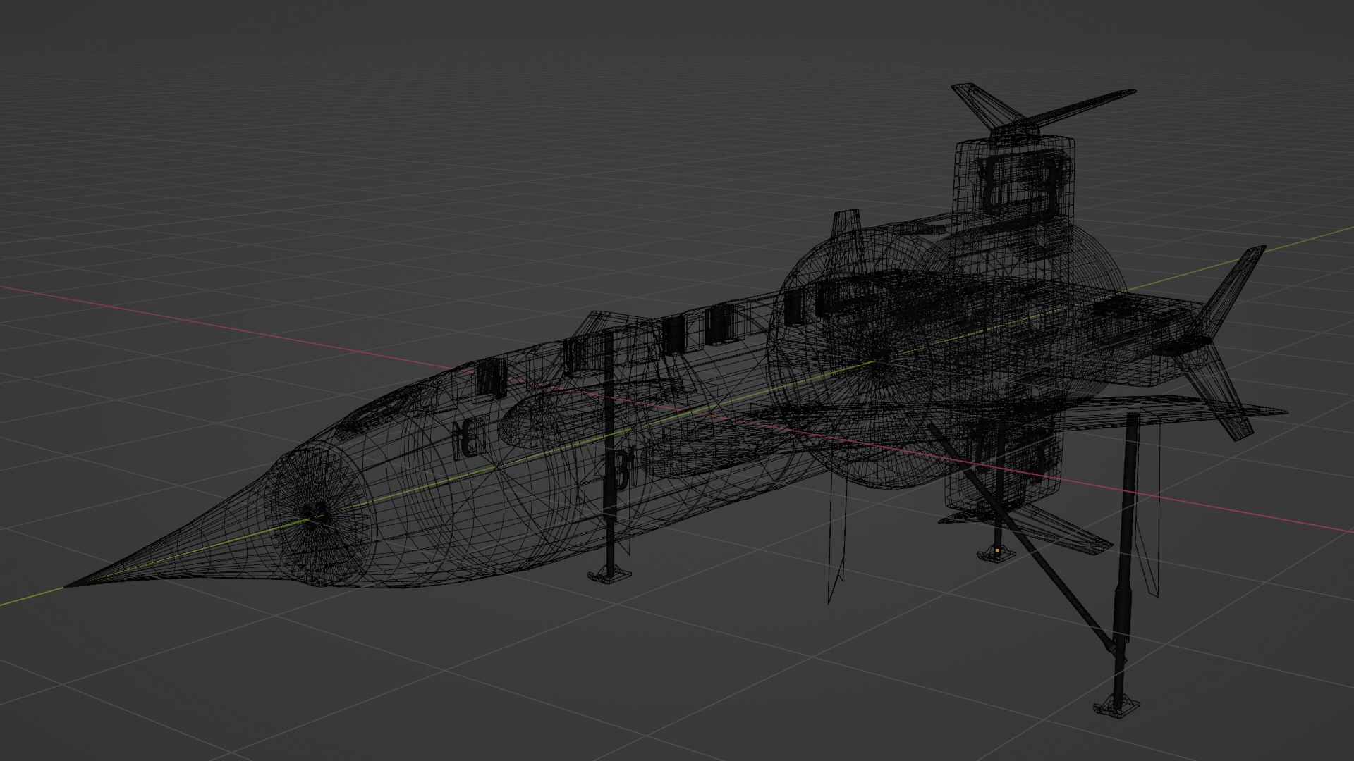 Thunderbird 1 Model - TurboSquid 1983191