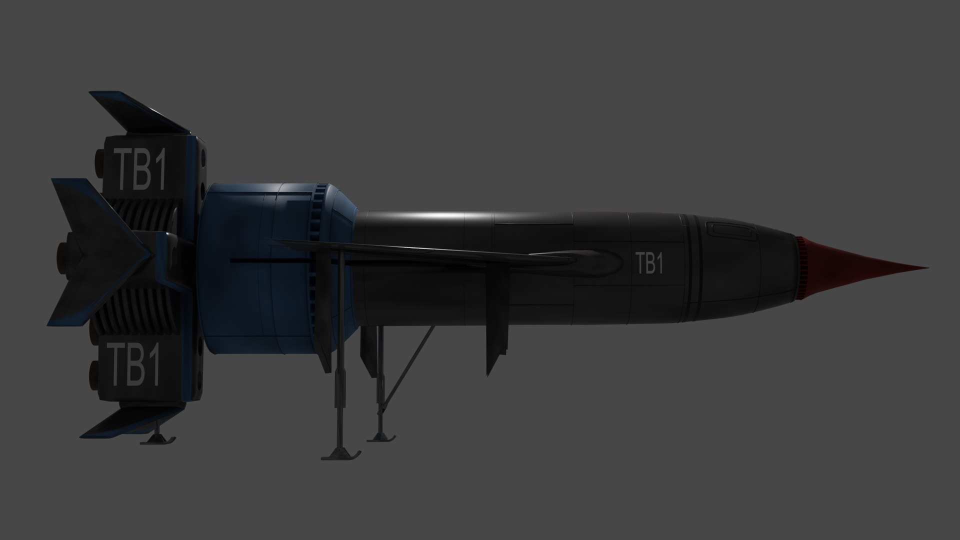 Thunderbird 1 Model - TurboSquid 1983191