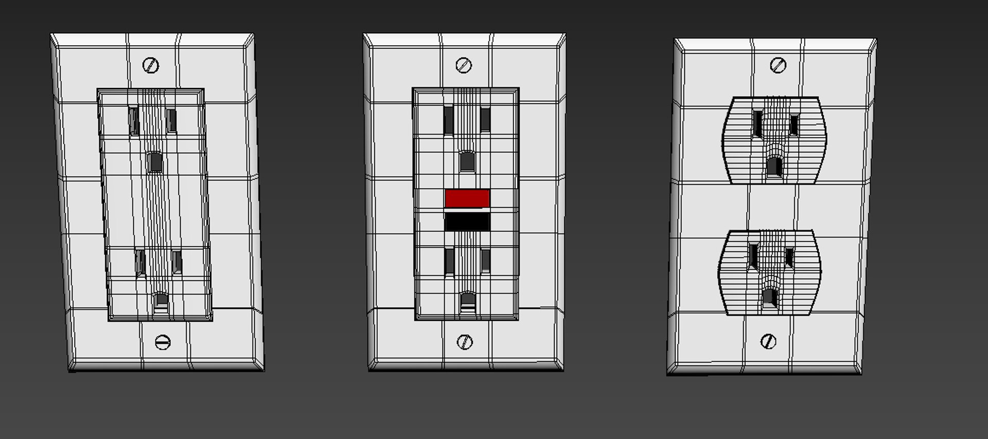 Electrical Outlets 3D - TurboSquid 1261867