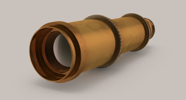 retracted spyglass 3d model