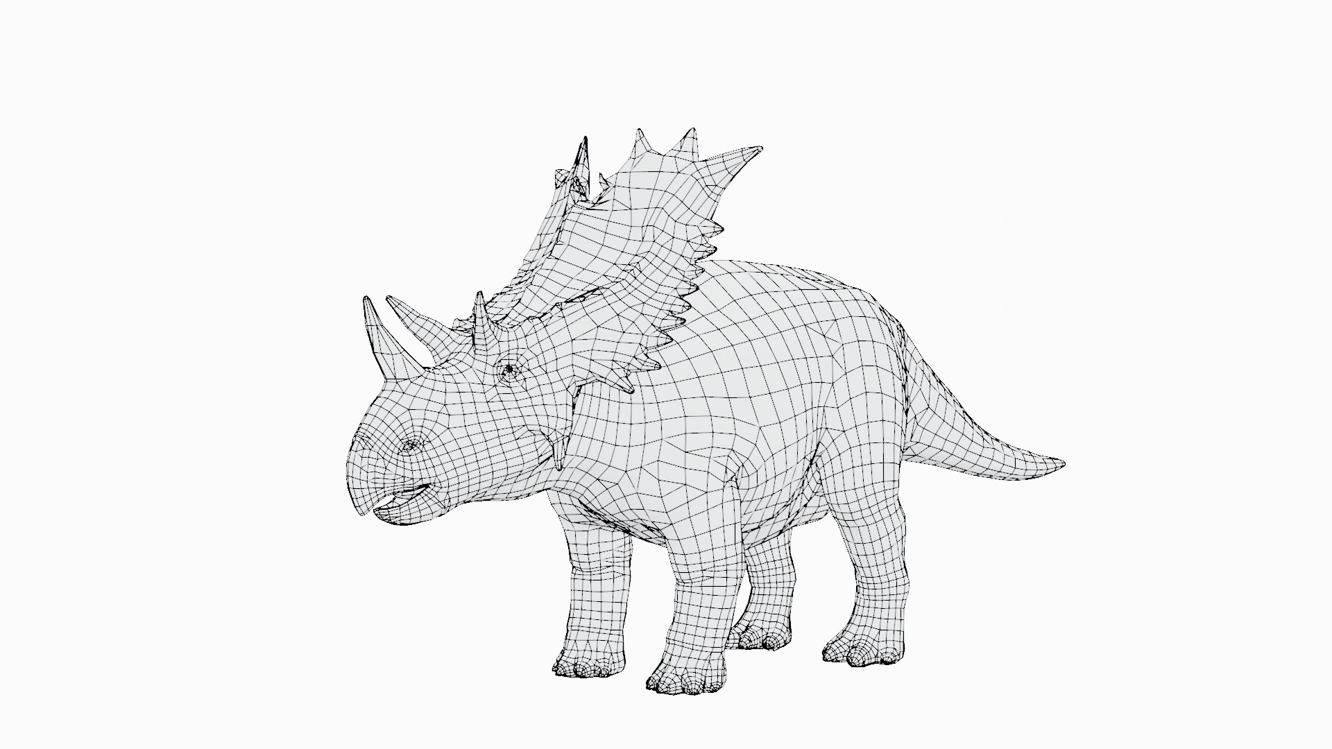 Utahceratops Basemesh Low Poly 3D model - TurboSquid 2107671