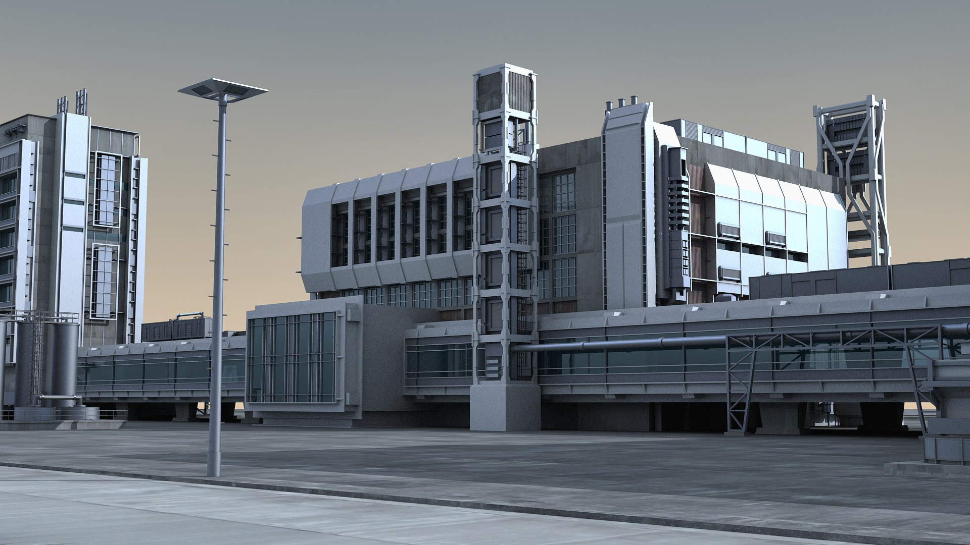 3D city building structure model - TurboSquid 1686047