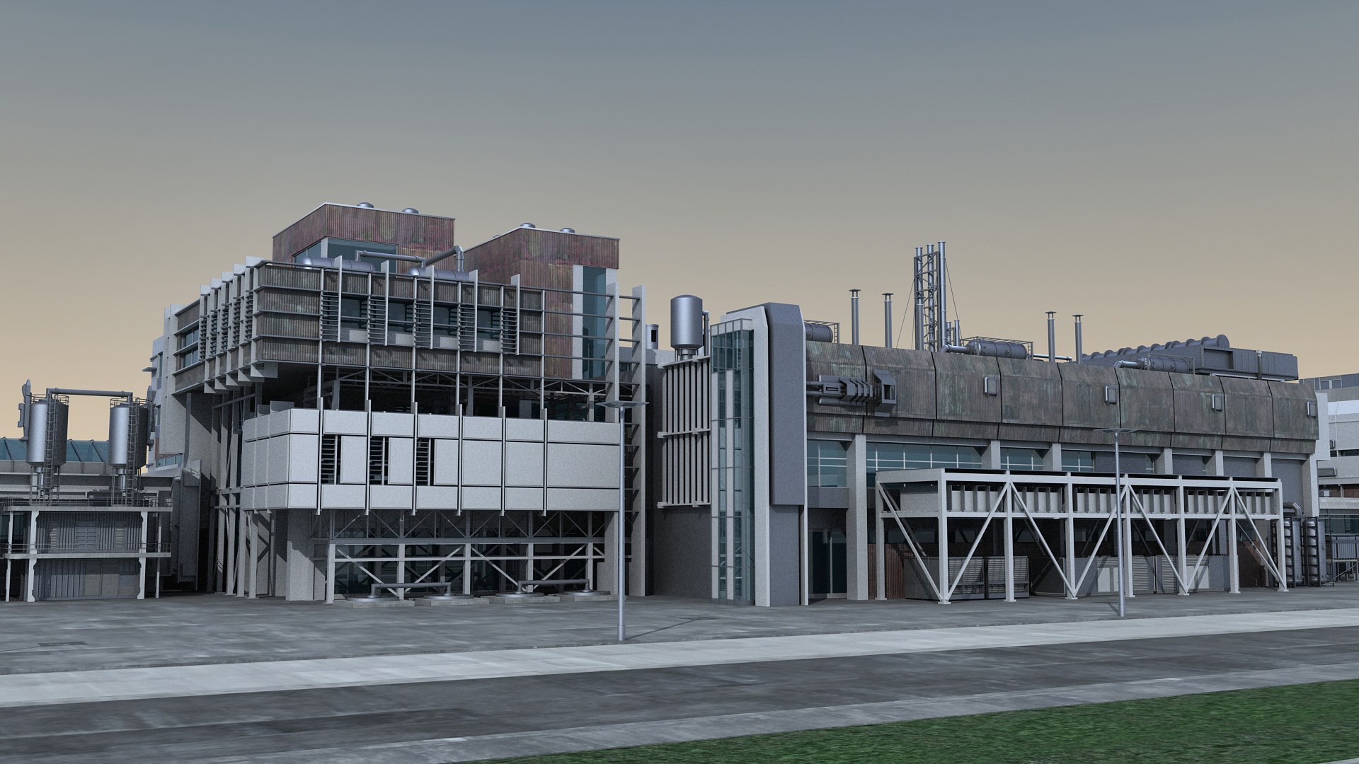 3D city building structure model - TurboSquid 1686047