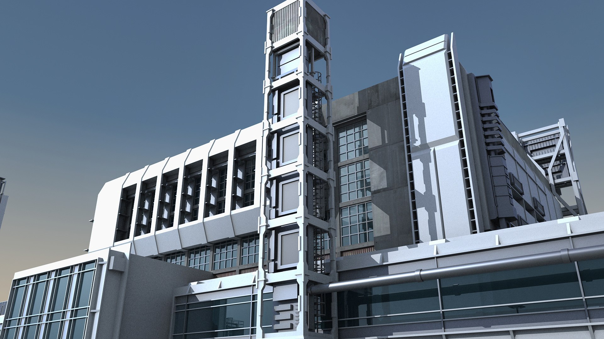 3D city building structure model - TurboSquid 1686047