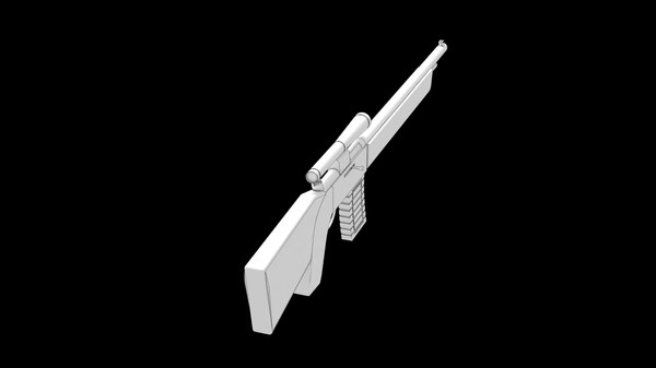 rifle shotgun weapon 3d max