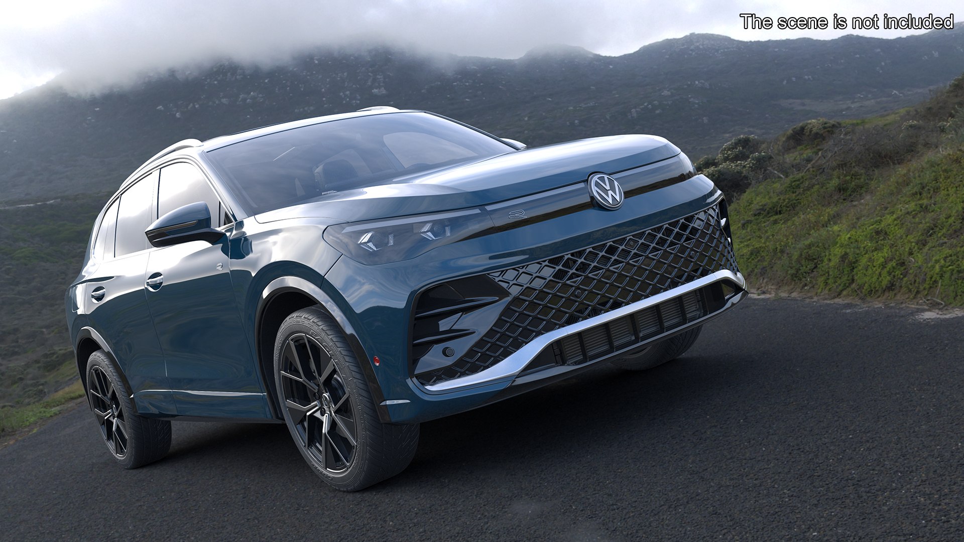 3D 2024 Volkswagen Tiguan R-Line Turquoise Model - TurboSquid 2385507