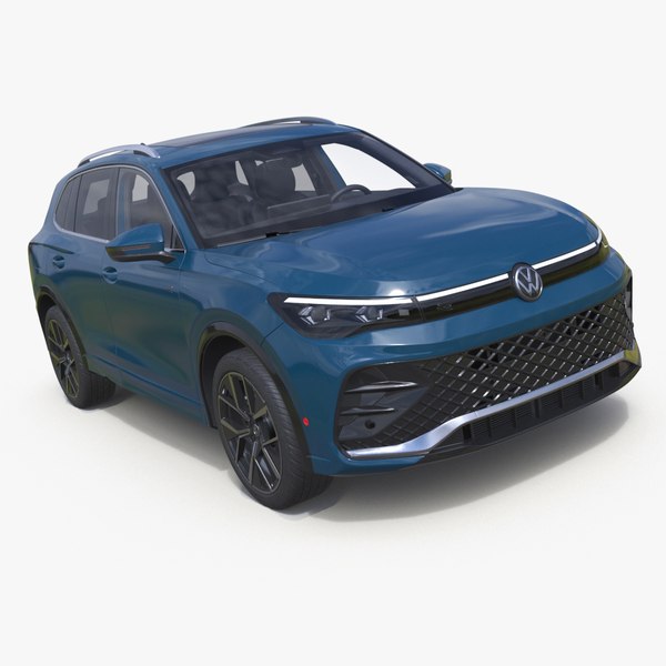 2024 폭스바겐 티구안 R-라인 터키석 3D 모델 - TurboSquid 2385507