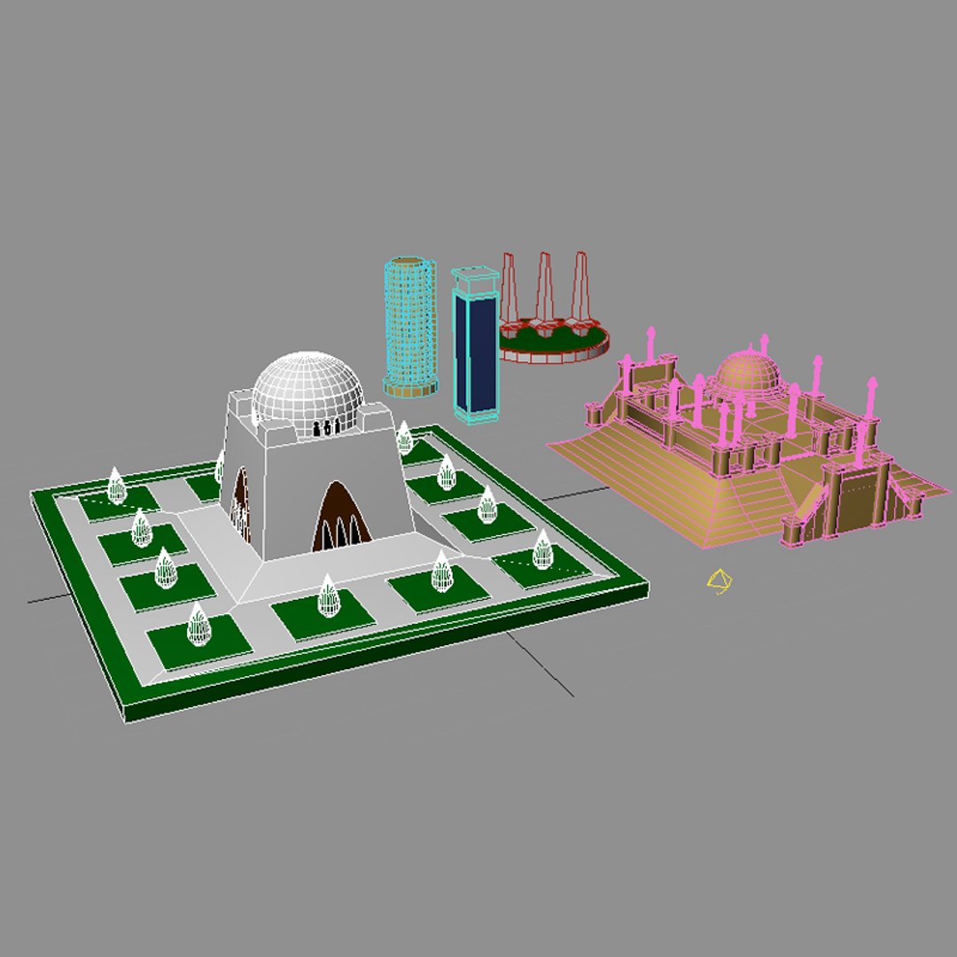 3D Karachi Landmarks Model - TurboSquid 2077128