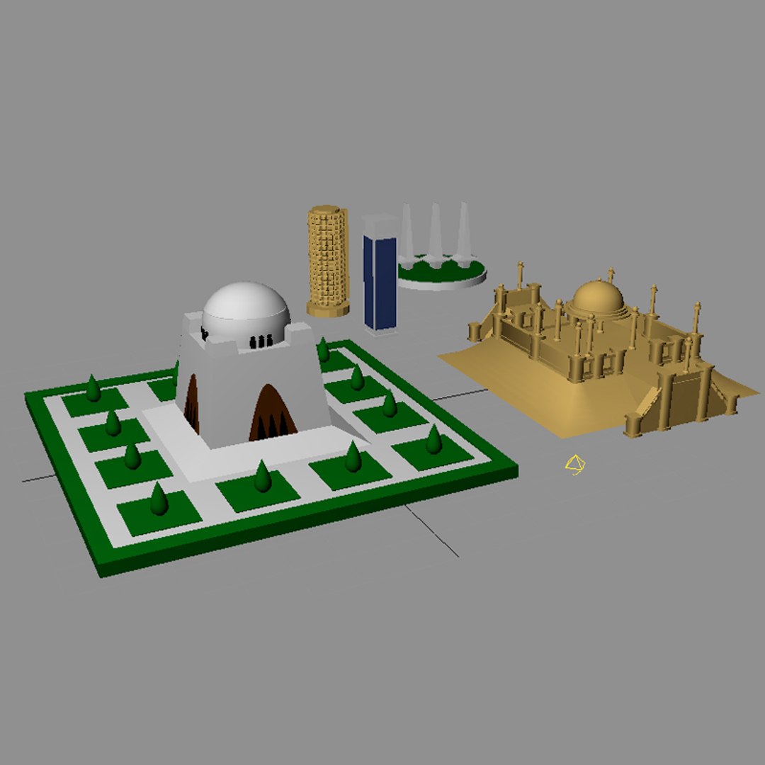 3D Karachi Landmarks Model - TurboSquid 2077128