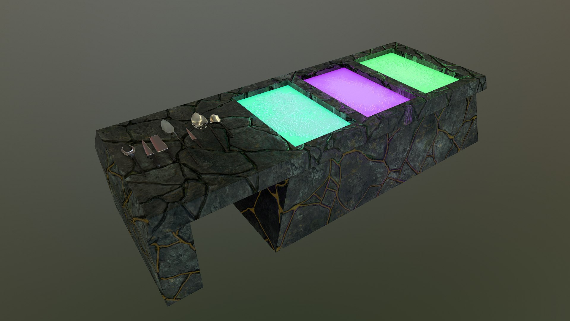 modelo 3d Banco de trabajo del asistente - TurboSquid 1722459