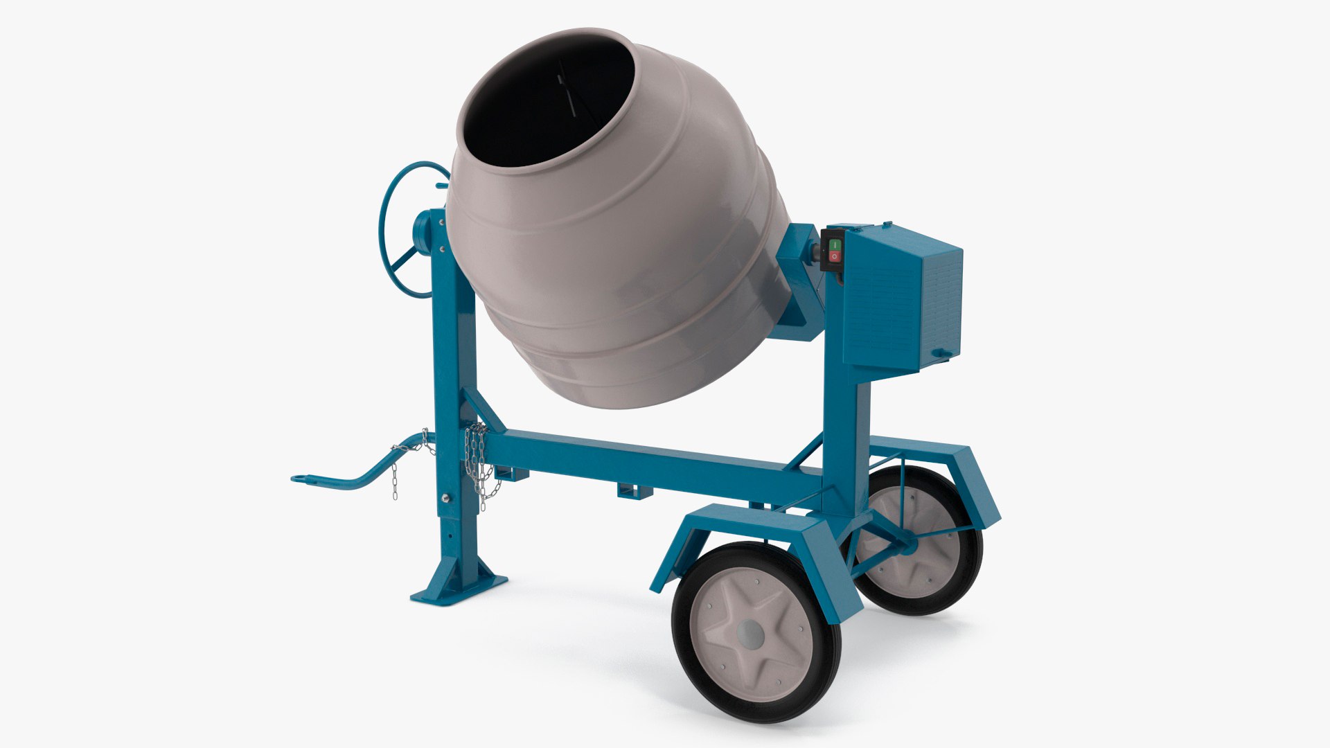 Portable Cement Mixing Machine 3D model - TurboSquid 2139733