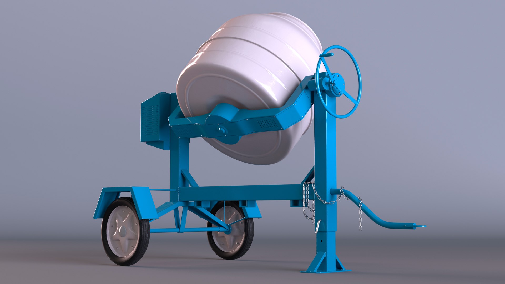 Portable Cement Mixing Machine 3D Model - TurboSquid 2139733