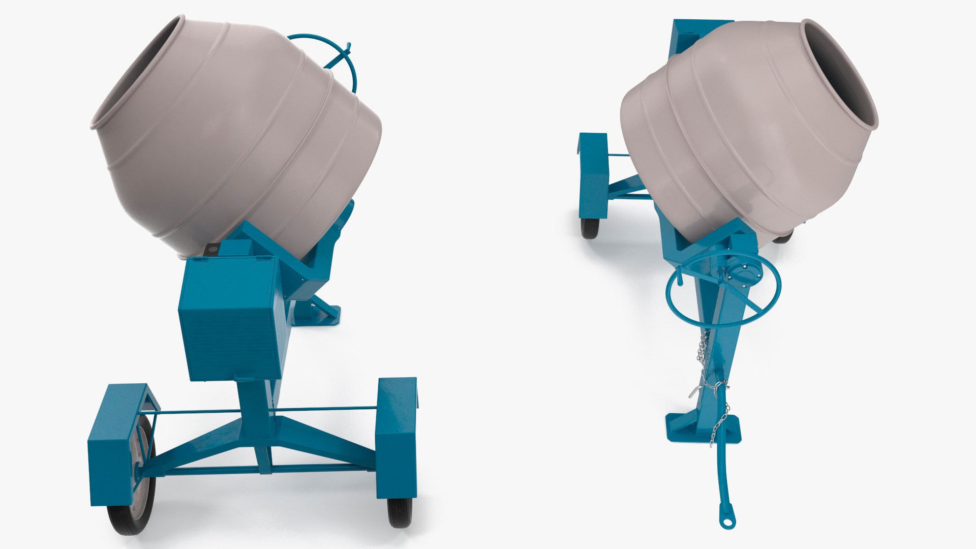 Portable Cement Mixing Machine 3D Model - TurboSquid 2139733