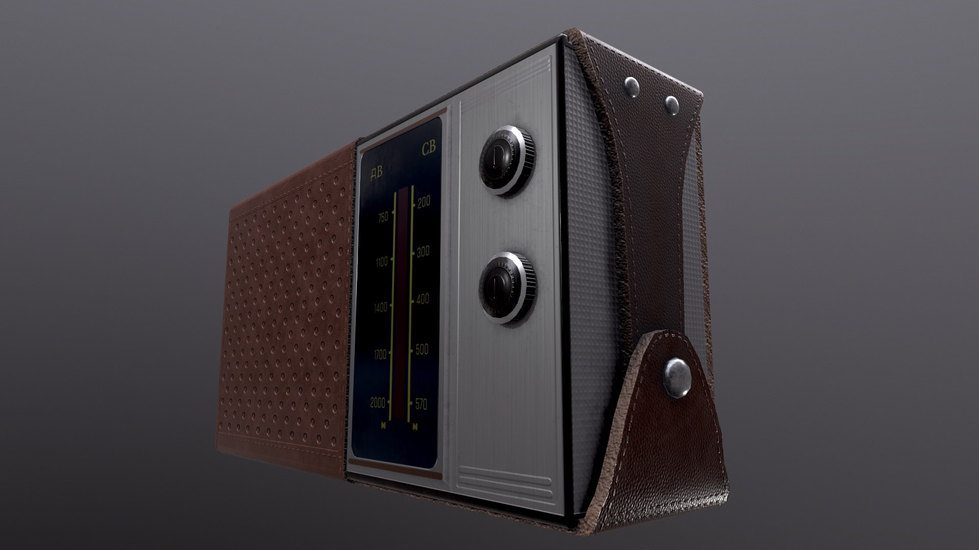 3D Retro Radio - TurboSquid 1762850