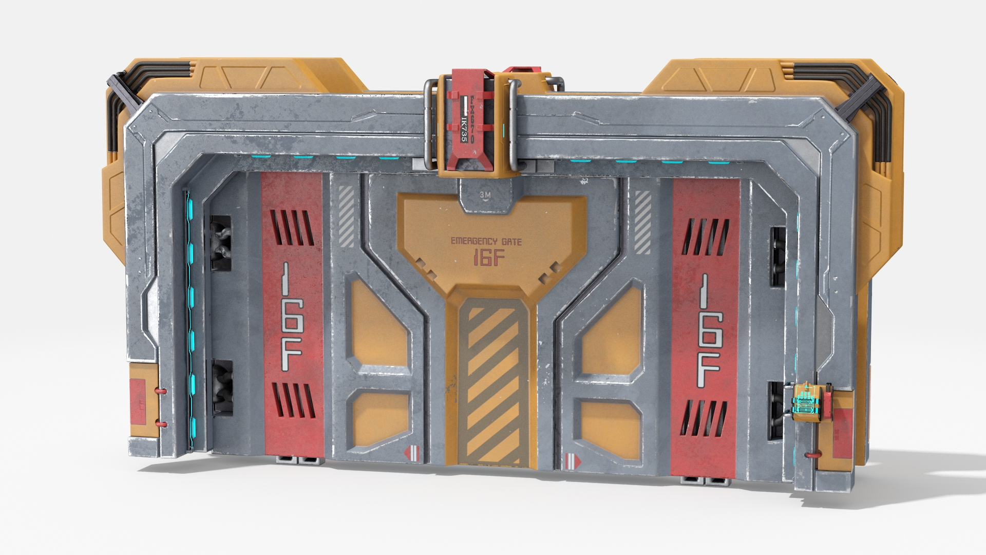 3D Sci Fi Sliding Blast Doors Collection - TurboSquid 1778436