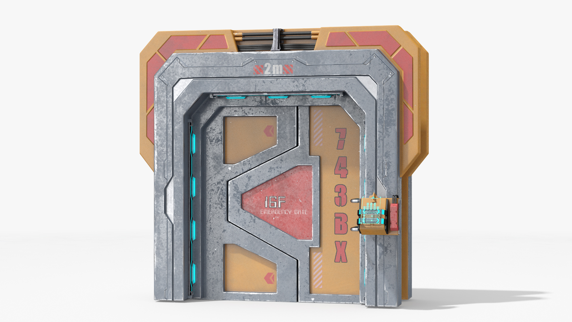 3D Sci Fi Sliding Blast Doors Collection - TurboSquid 1778436