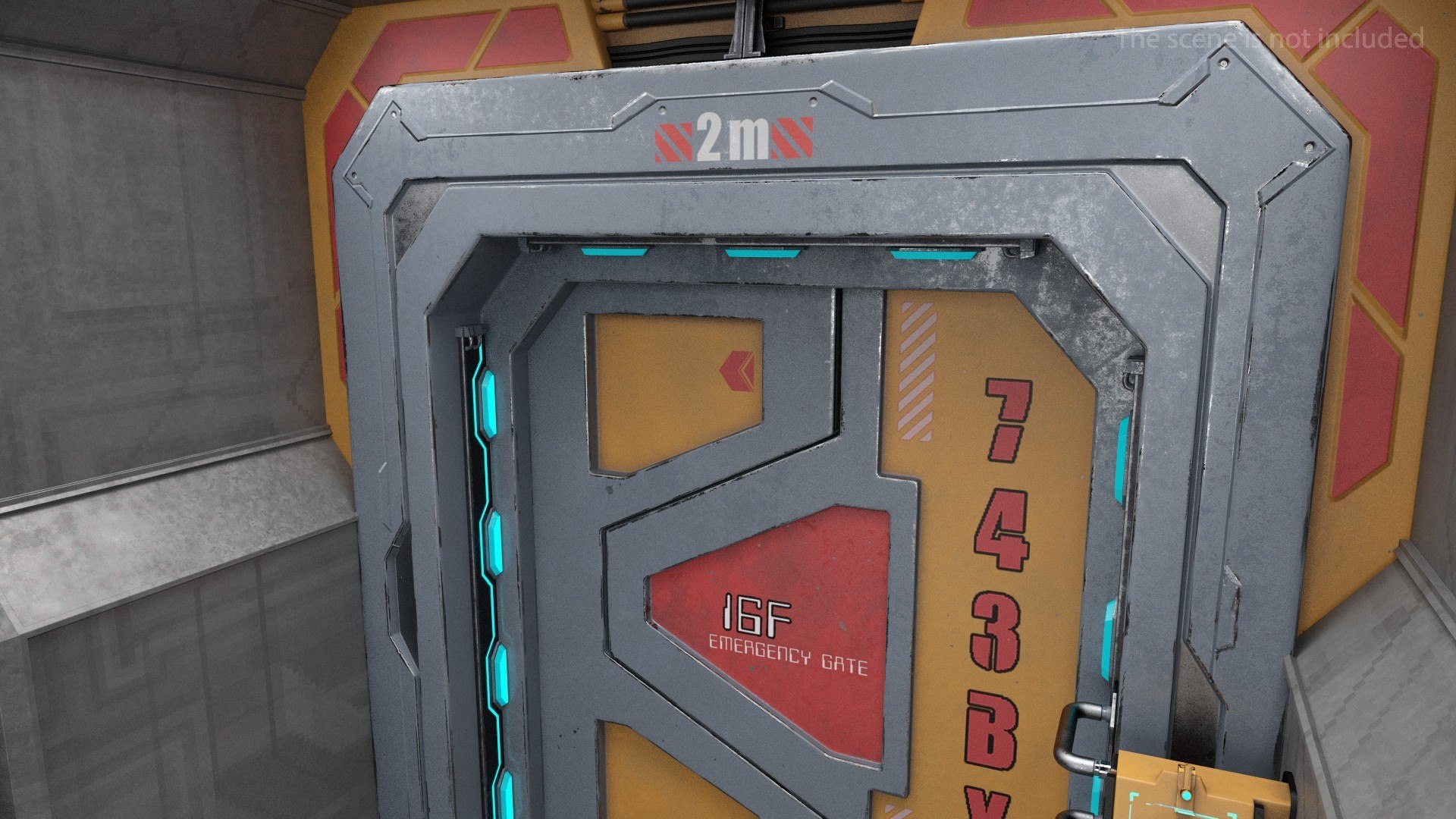 3D Sci Fi Sliding Blast Doors Collection - TurboSquid 1778436