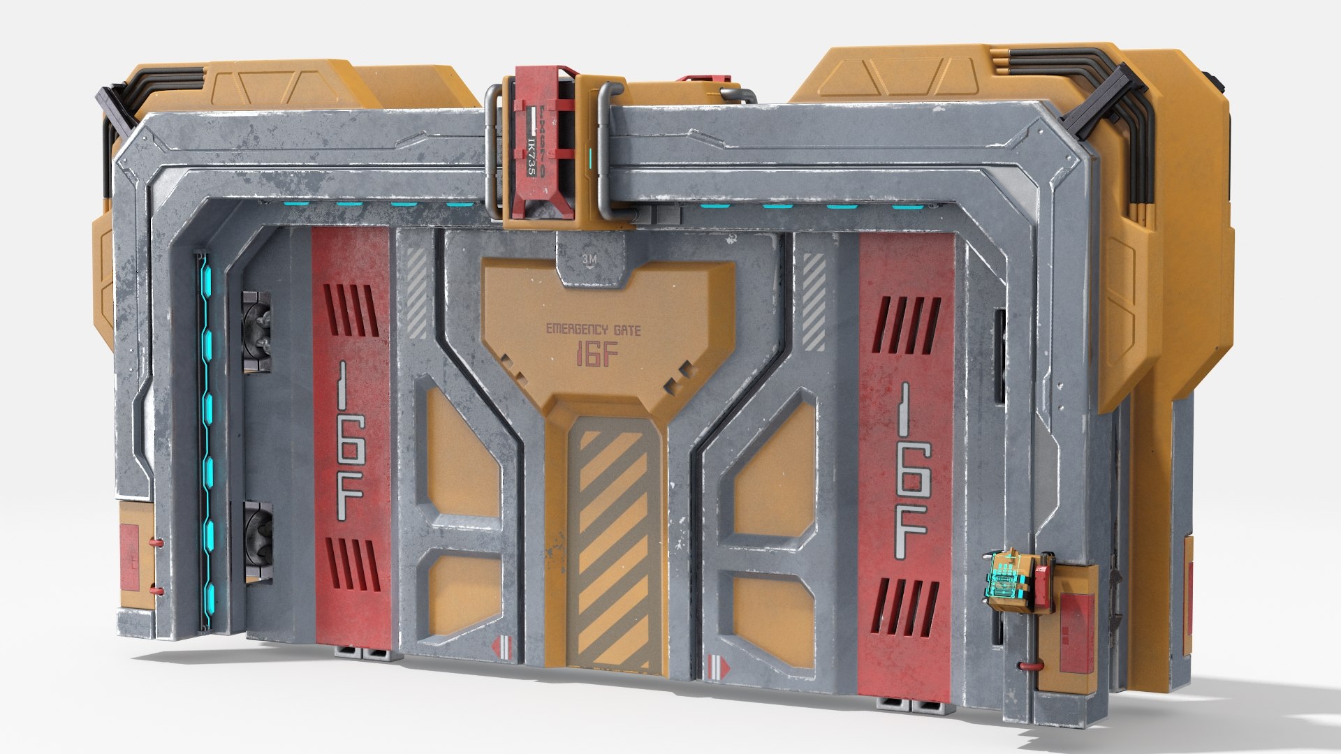 3D Sci Fi Sliding Blast Doors Collection - TurboSquid 1778436