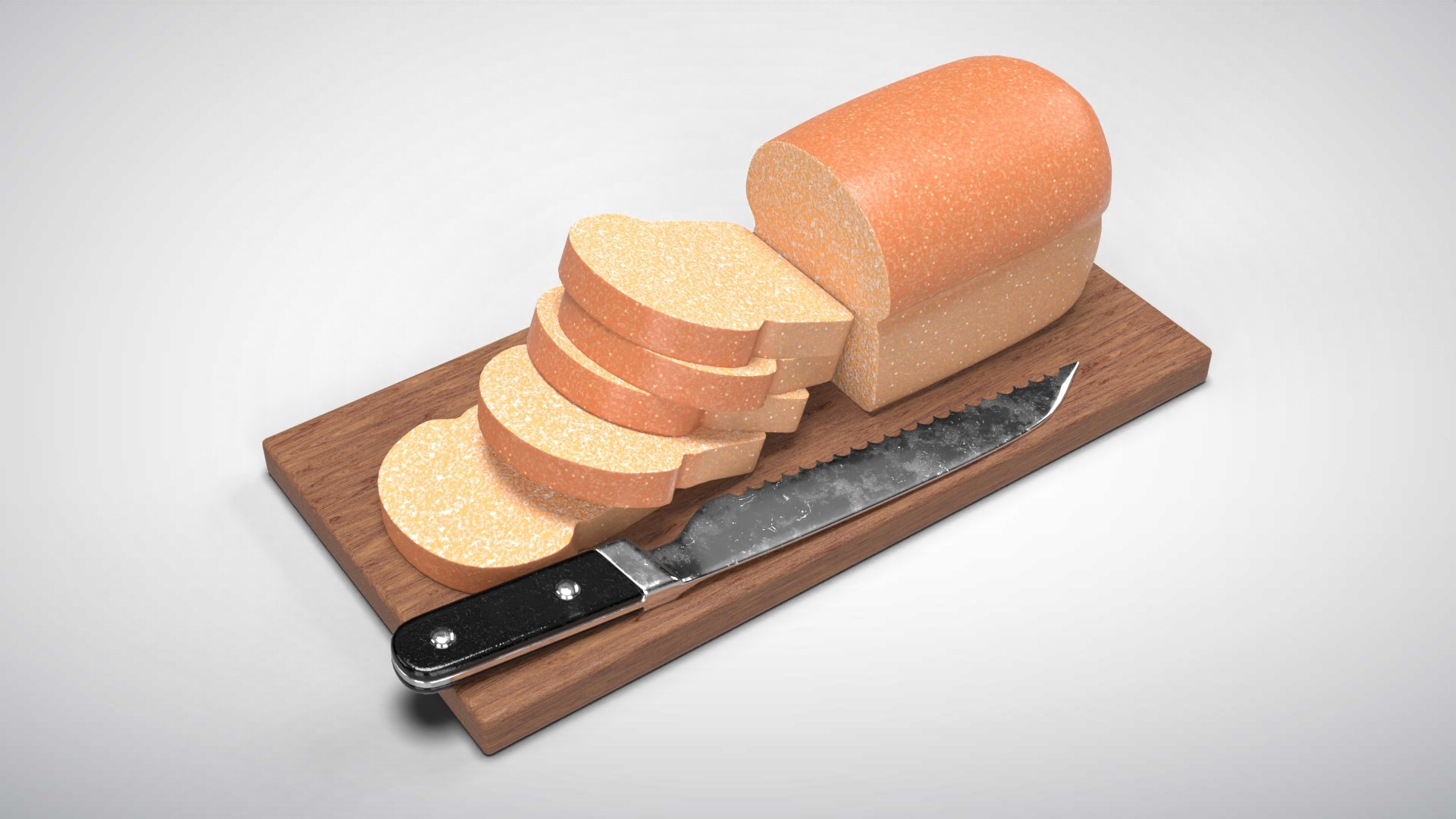 White Bread PBR 3D - TurboSquid 2340096