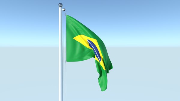 modelo 3d Bandera animada de Brasil - TurboSquid 1751858