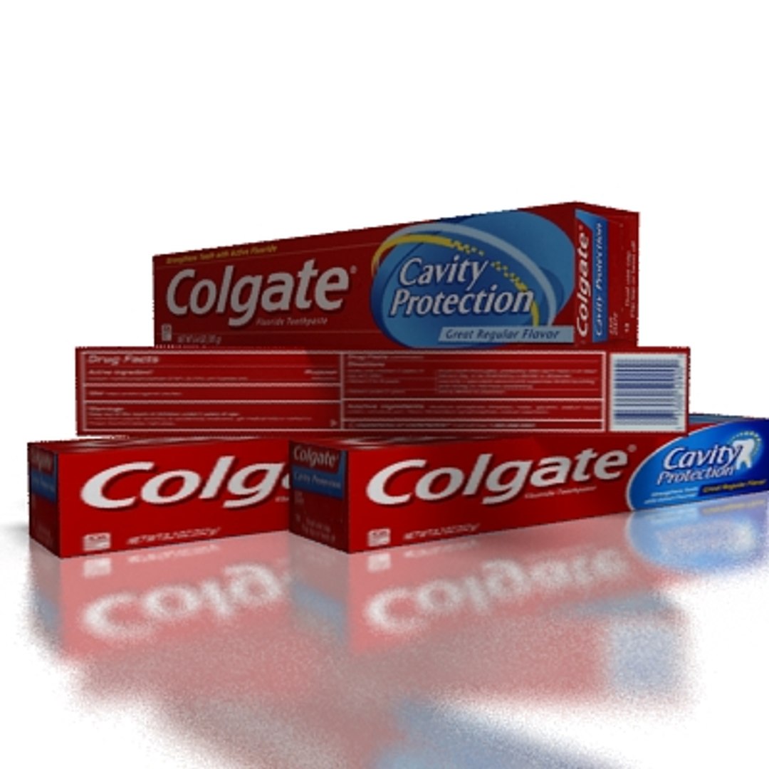 3d Colgate Paste Toothpaste Model