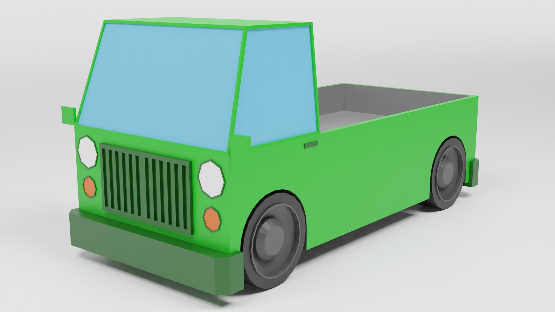 3D Model LOW-POLY PICK UPCARSTWENTY - TurboSquid 2370475