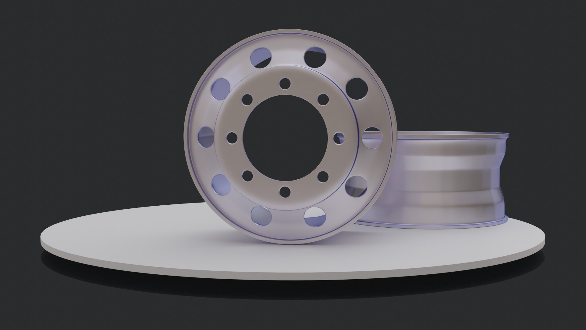 The wheel disk of a truck Low-poly 3D model 3D - TurboSquid 1817271