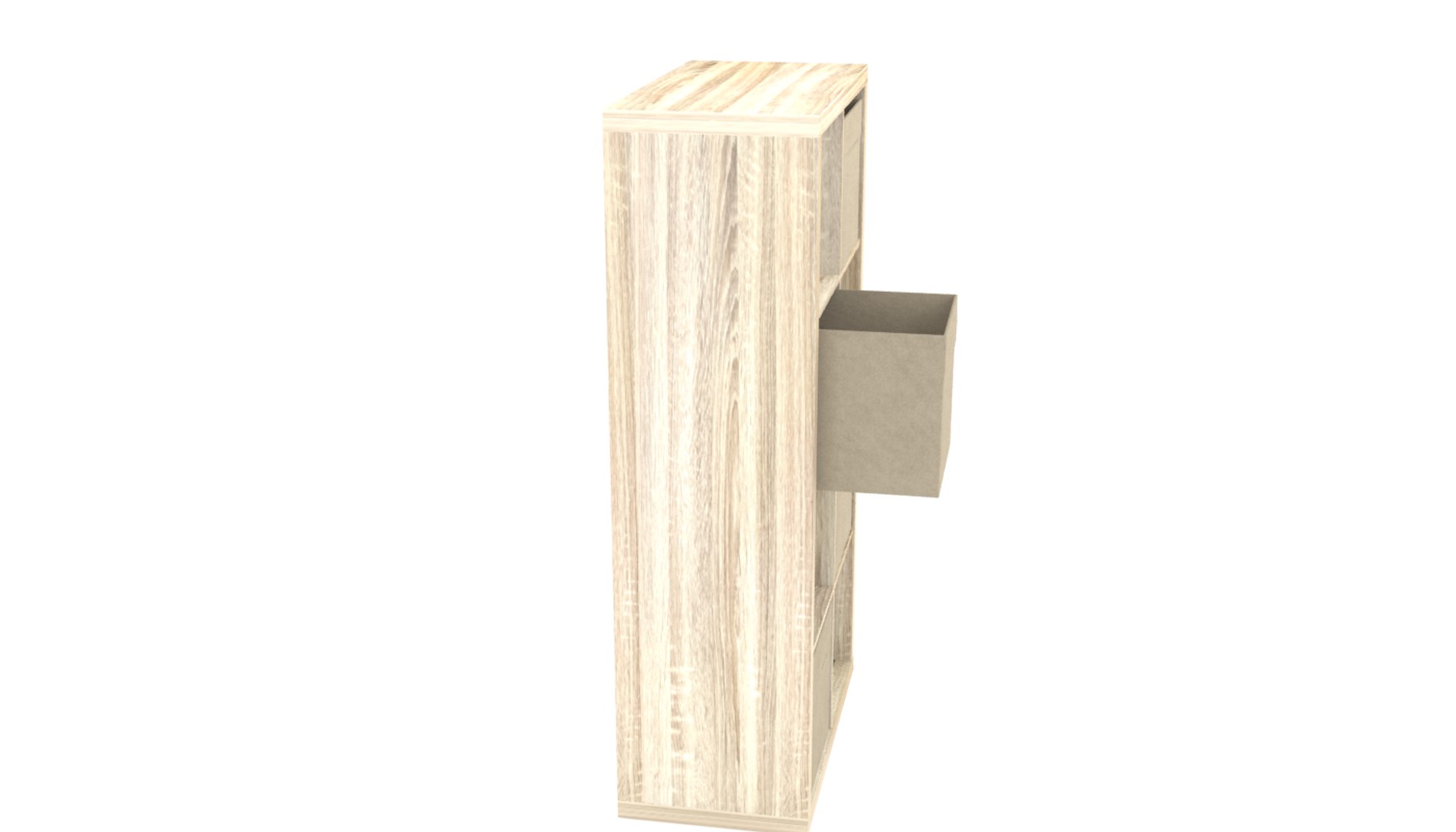 3D 2x4 Bookshelf Storage Boxes - TurboSquid 1415688