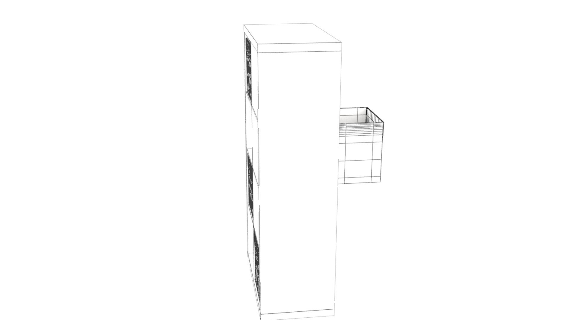 3D 2x4 Bookshelf Storage Boxes - TurboSquid 1415688