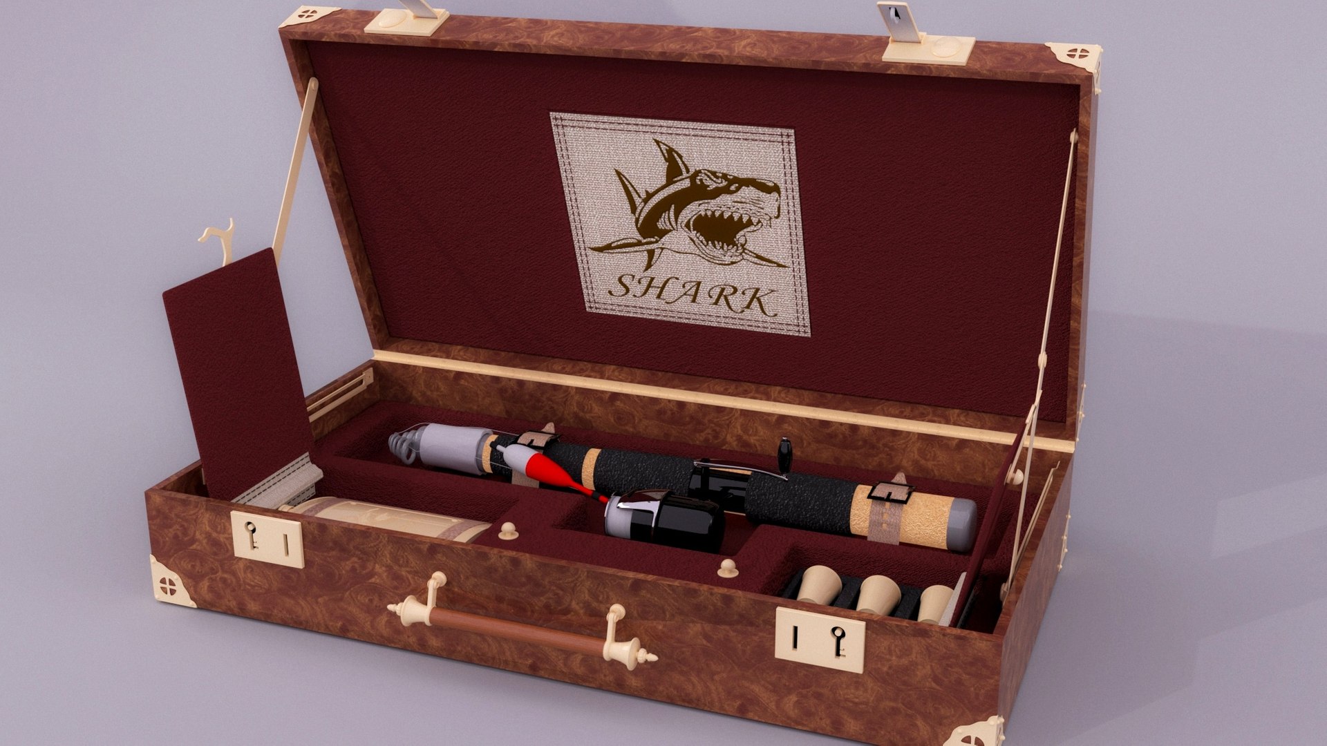 Souvenir gift set for fishing 3D model - TurboSquid 2106566