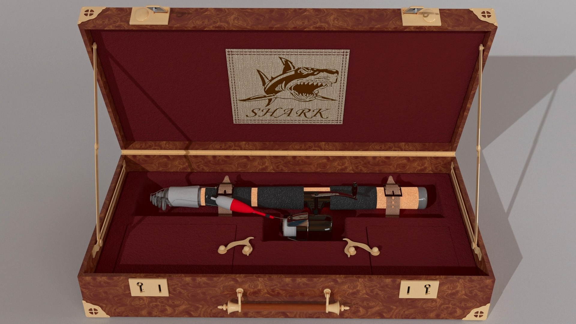 Souvenir gift set for fishing 3D model - TurboSquid 2106566