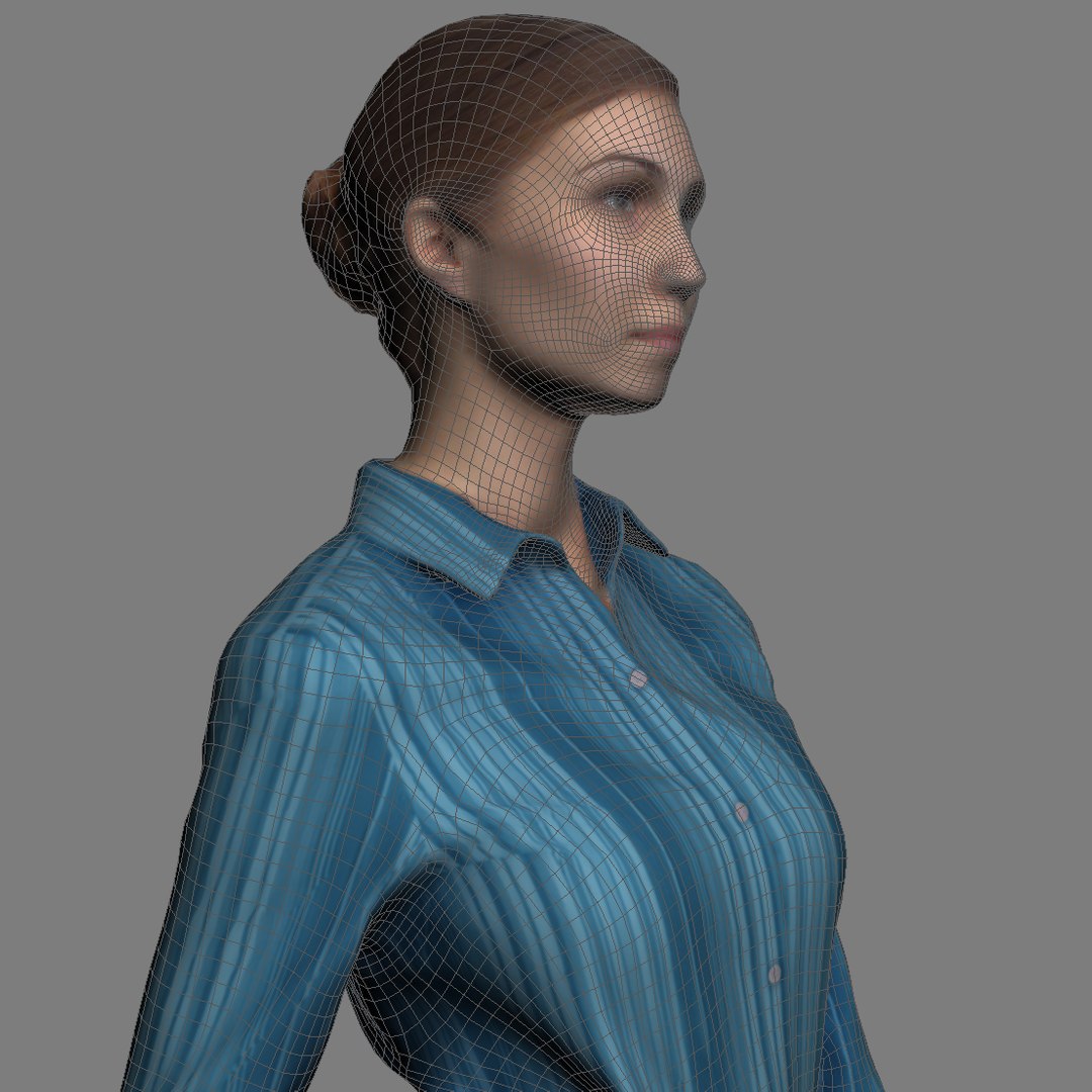 Obj Realistic Human