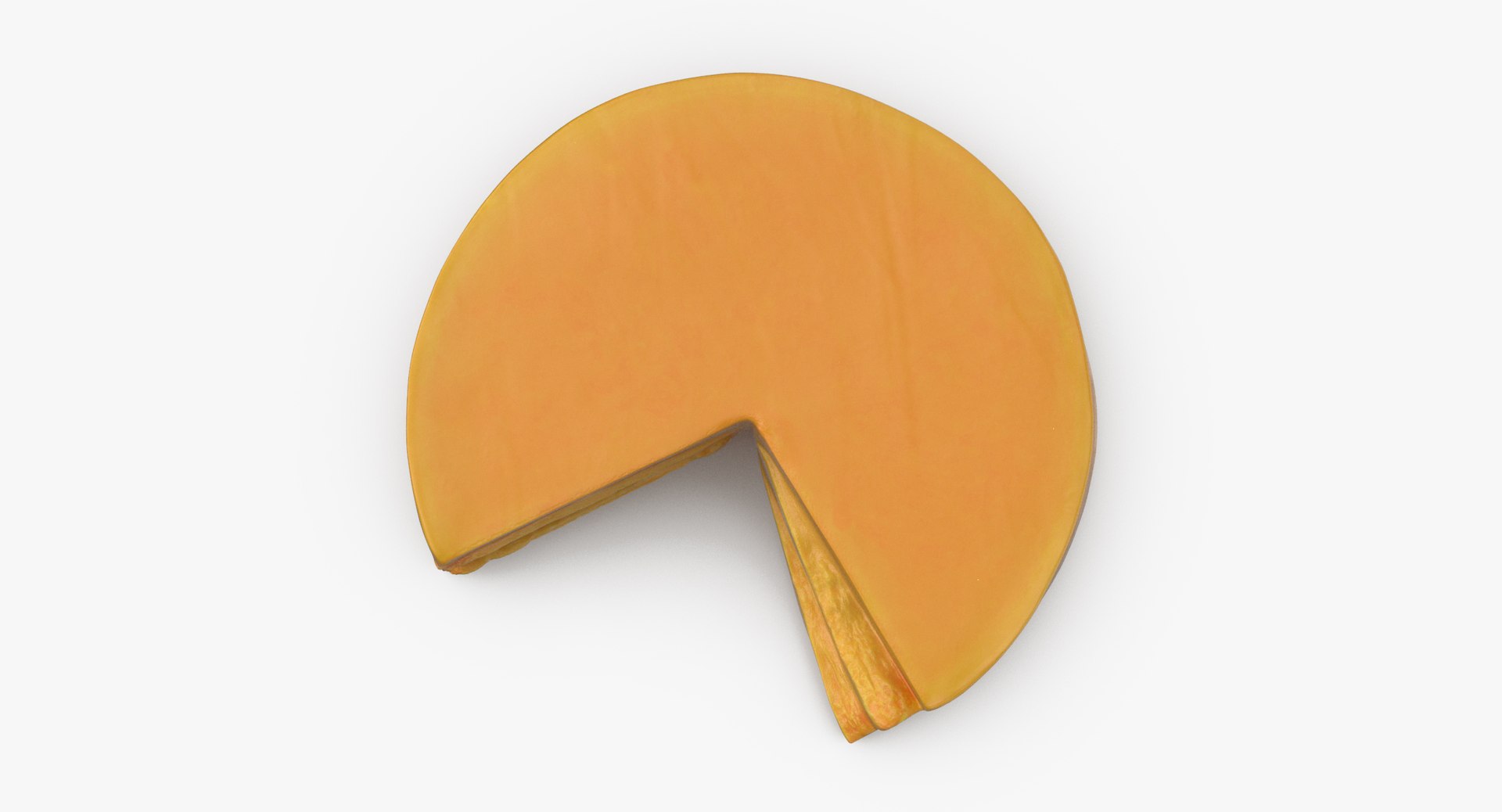 3D Model Cheddar Cheese Wheel Cut - TurboSquid 1167909