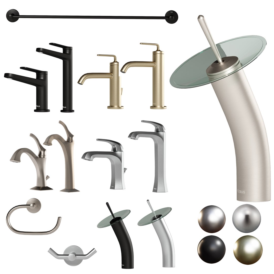 3D Kraus Bathroom Set - TurboSquid 2001238