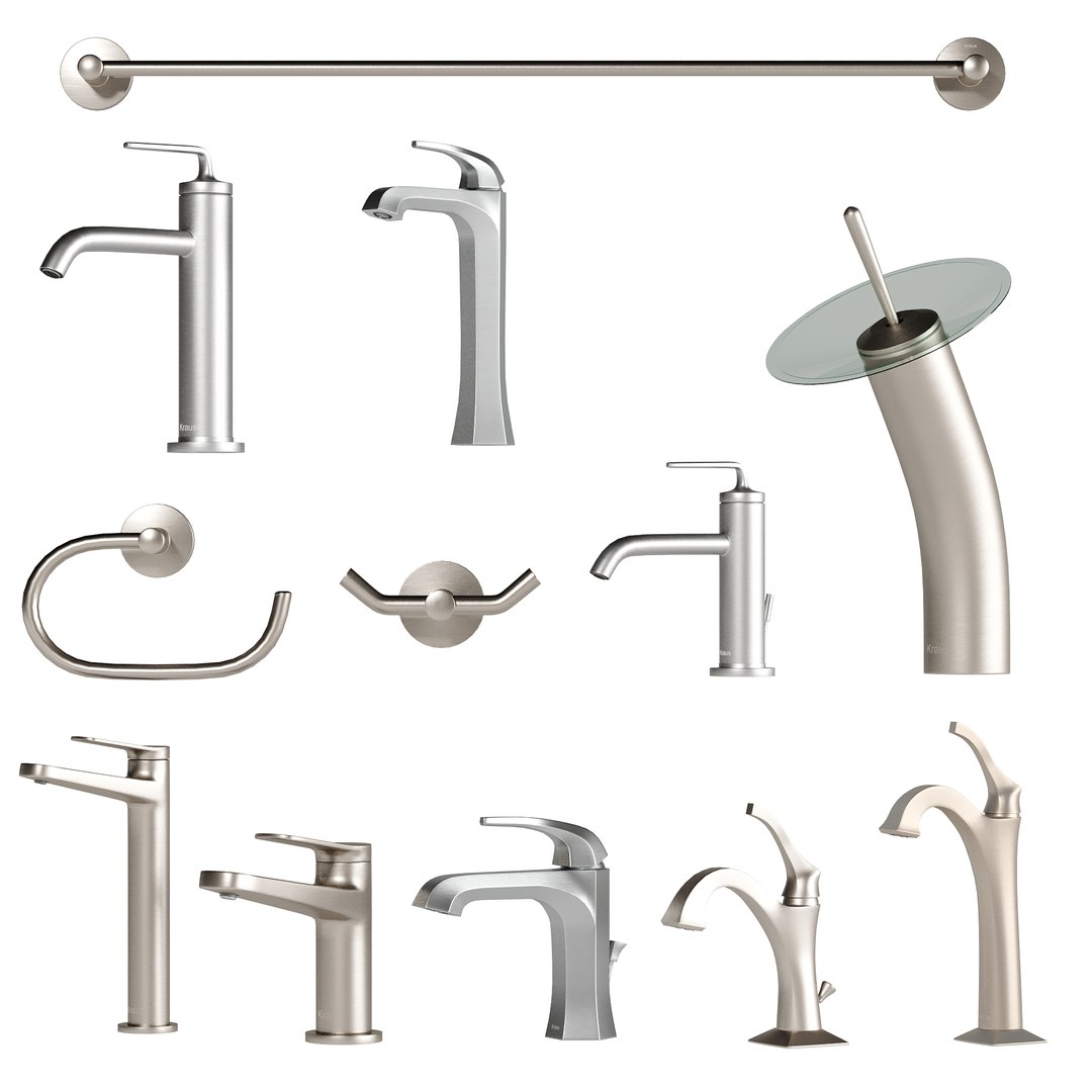 3D Kraus Bathroom Set - TurboSquid 2001238