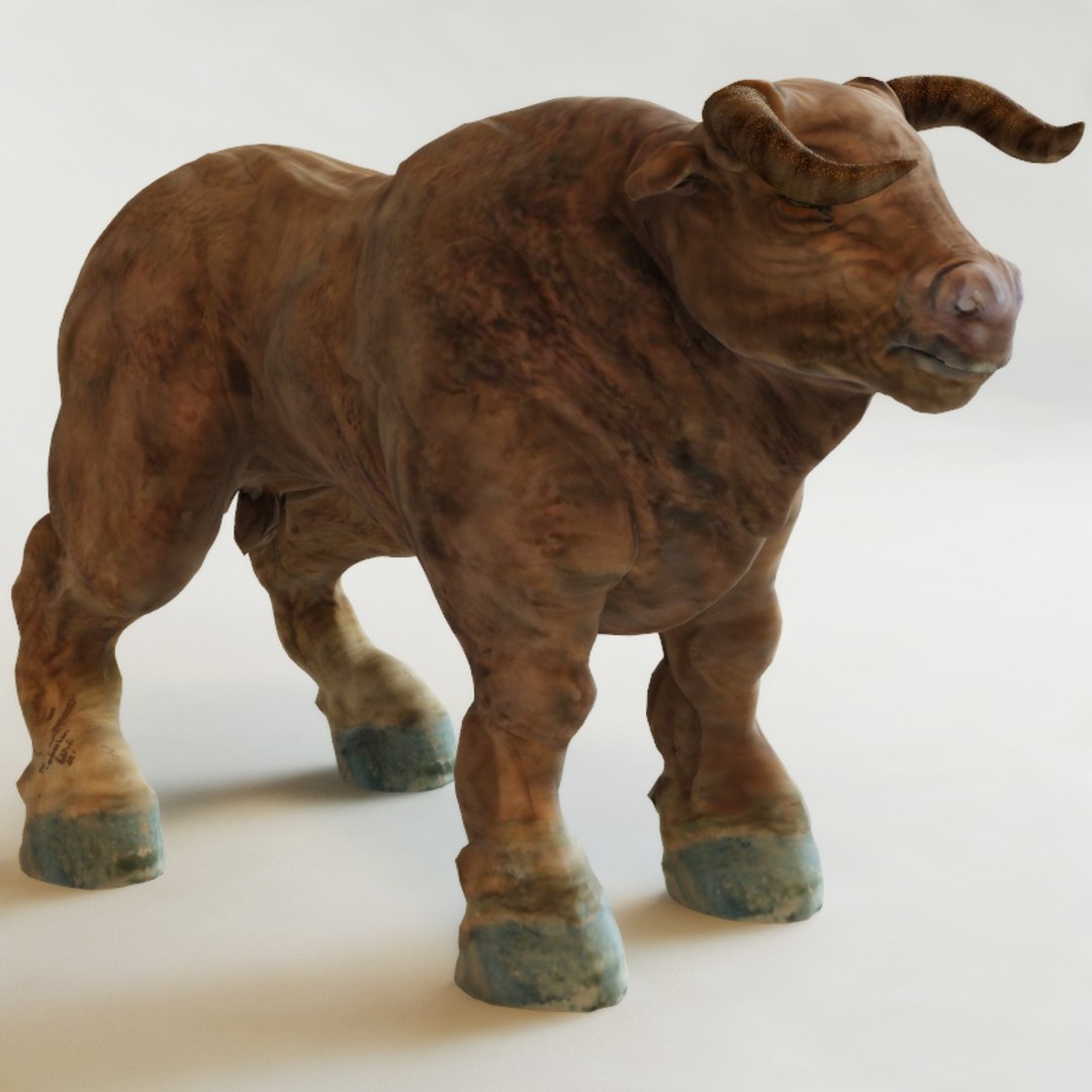 Bull Modelled 3d Obj