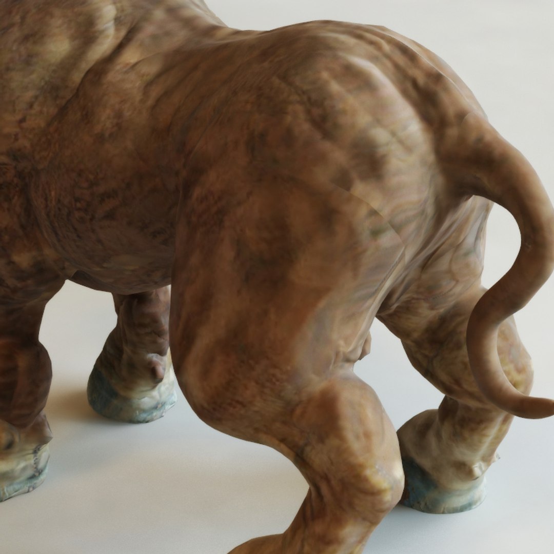 Bull Modelled 3d Obj