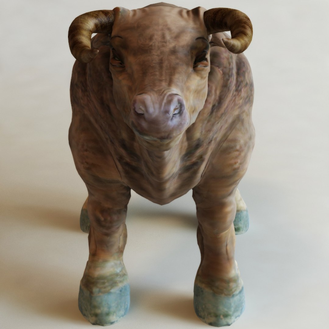 Bull Modelled 3d Obj