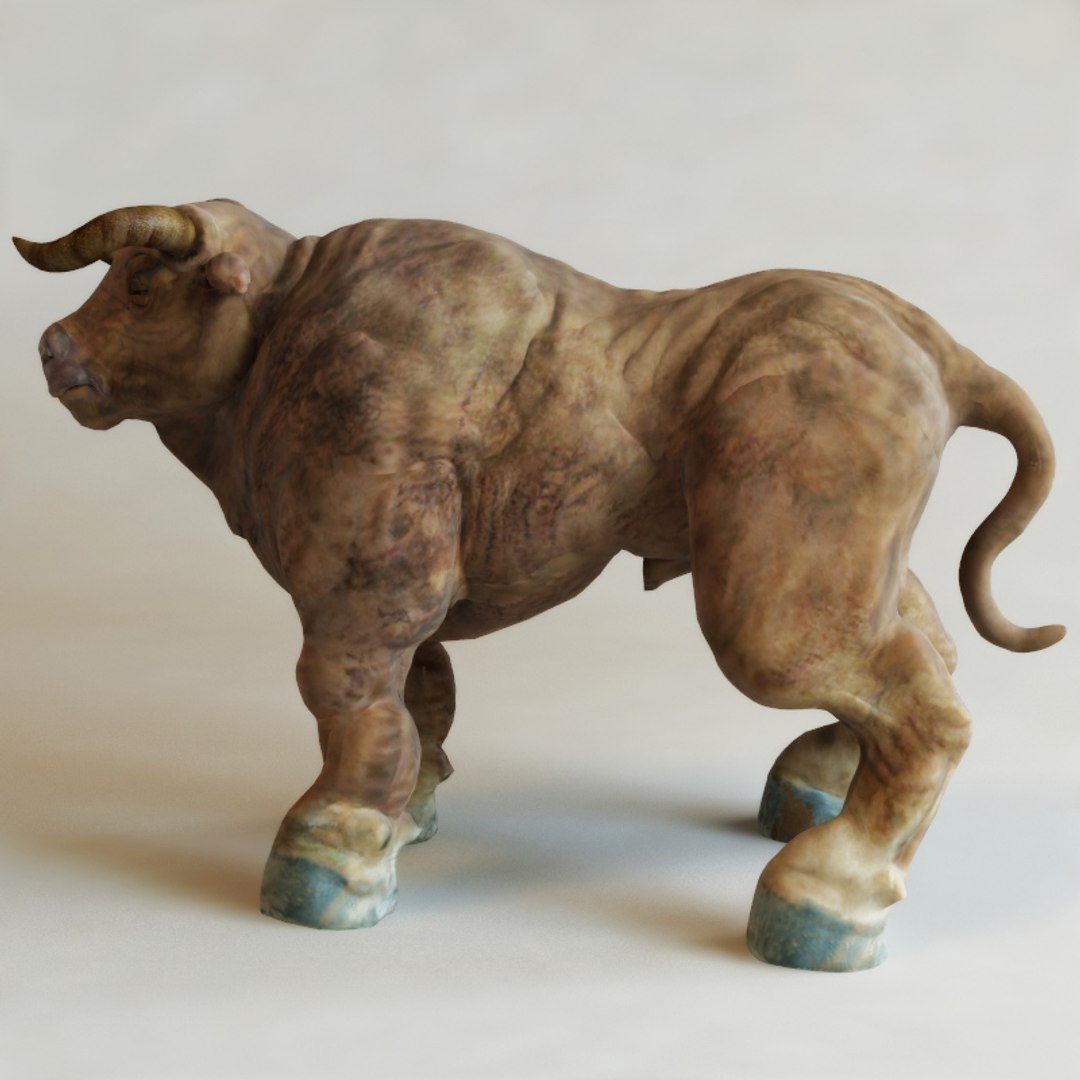 Bull Modelled 3d Obj