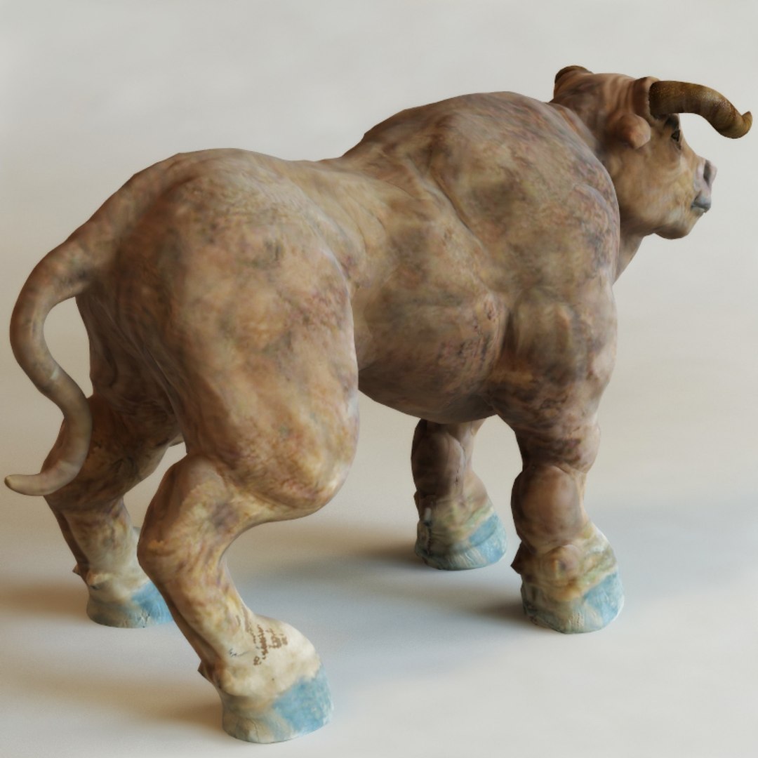 Bull Modelled 3d Obj