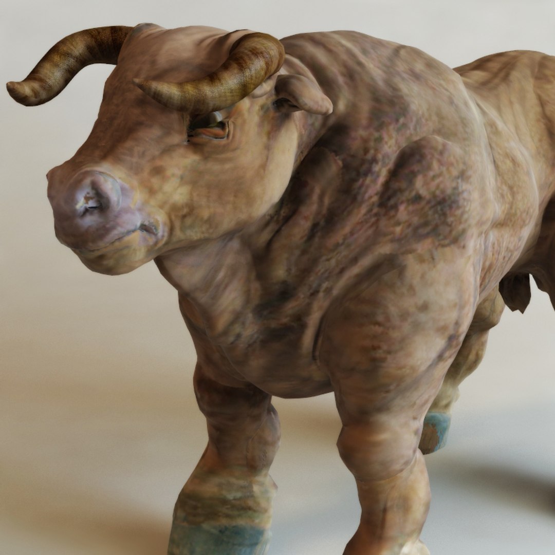 Bull Modelled 3d Obj