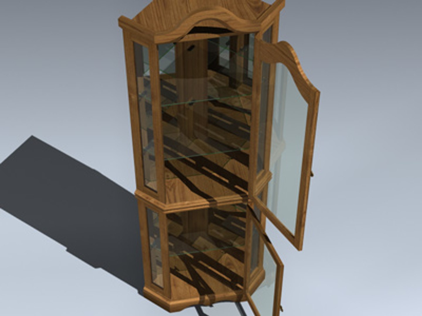 3d Model Curio Cabinet