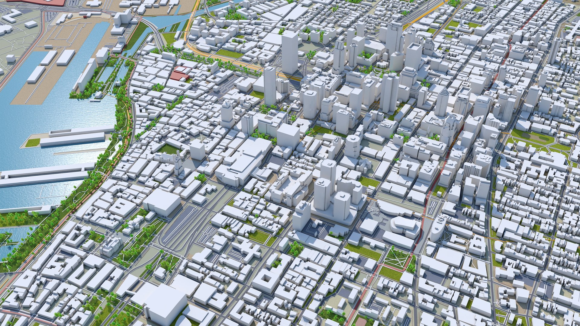 3D Model Montreal Downtown Quebec Canada - TurboSquid 1989395