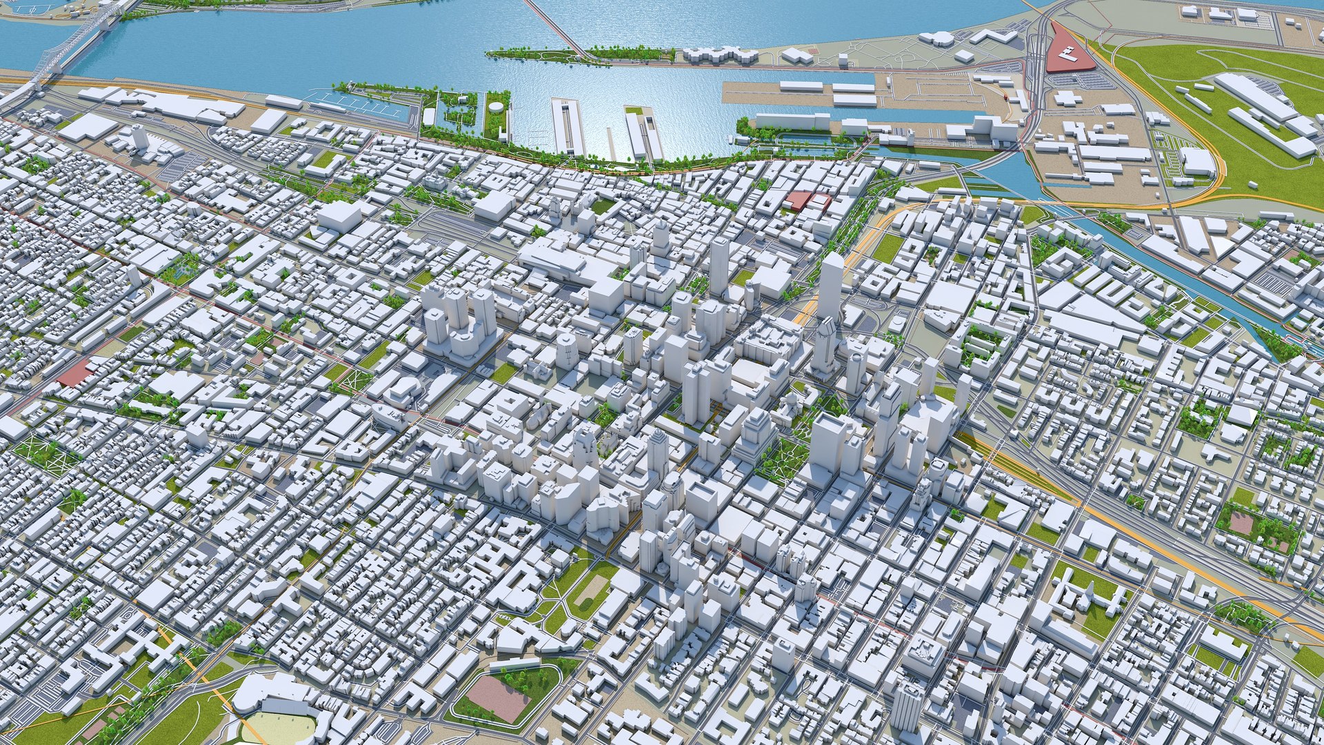 3D Model Montreal Downtown Quebec Canada - TurboSquid 1989395