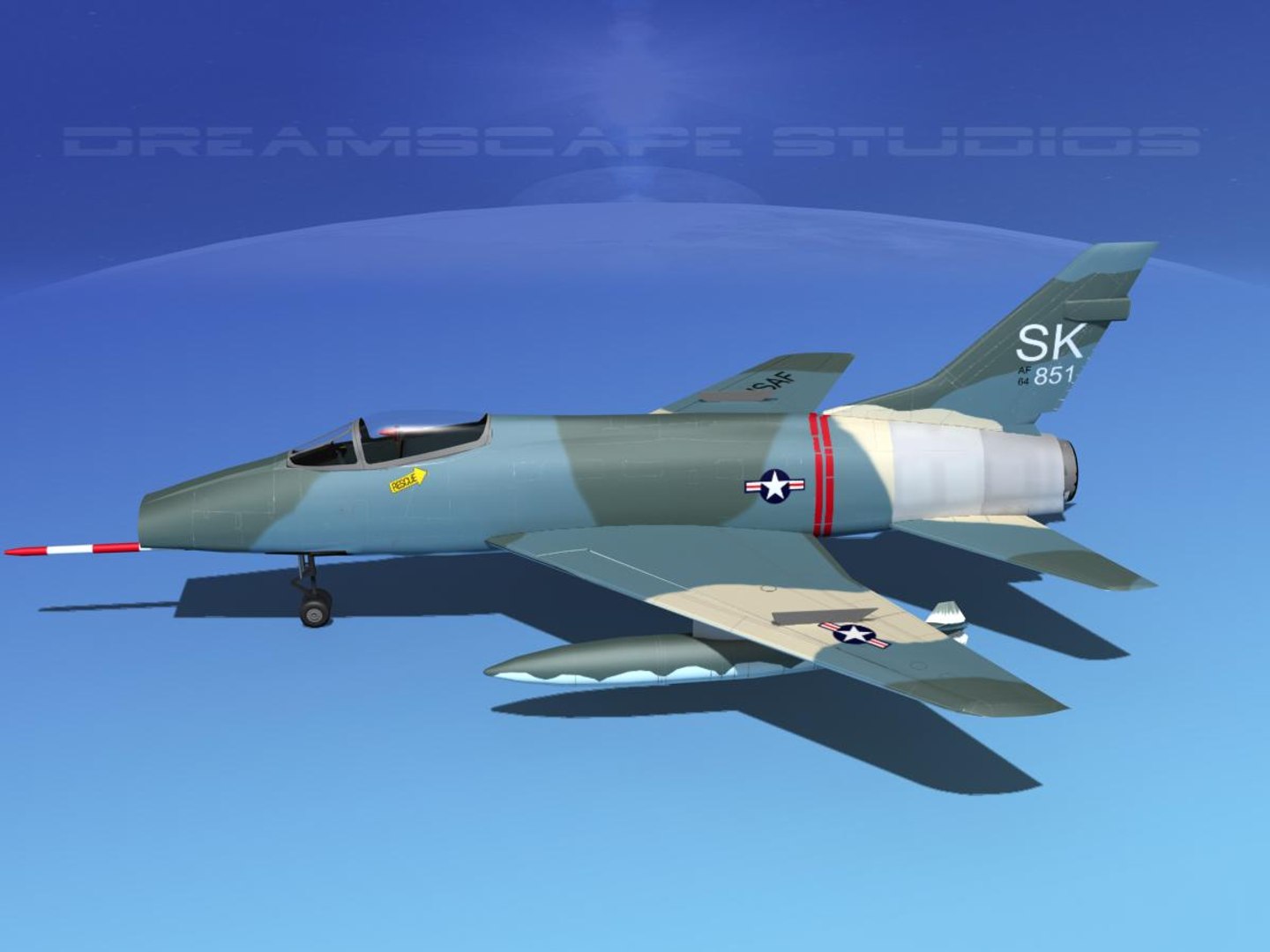 Super Sabre North American 3d 3ds