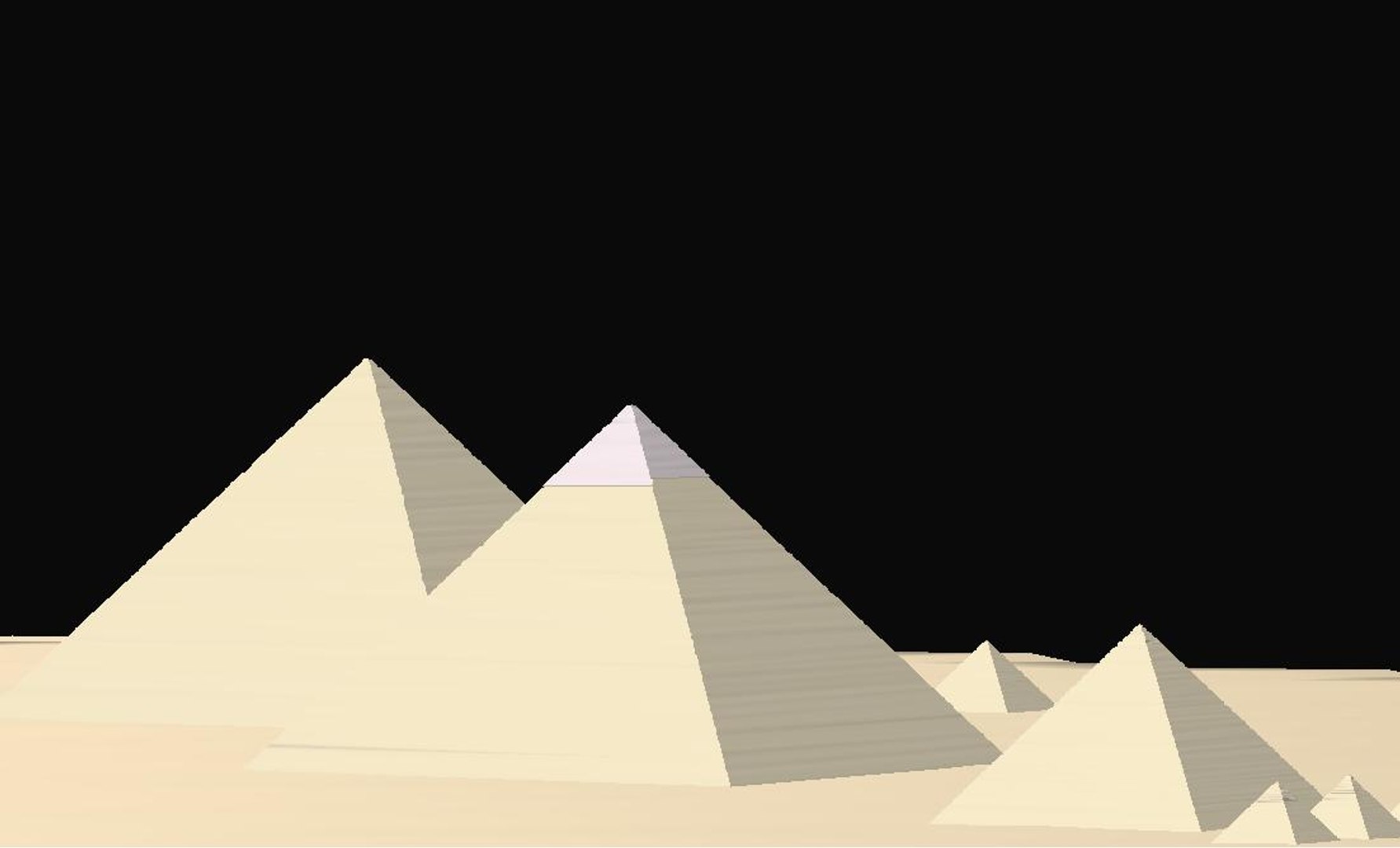 3d pyramids model