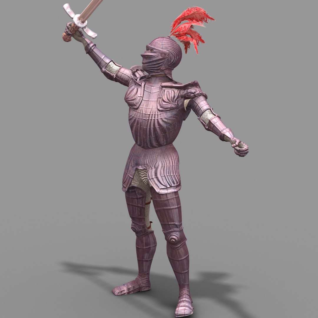 3d games purple knight model