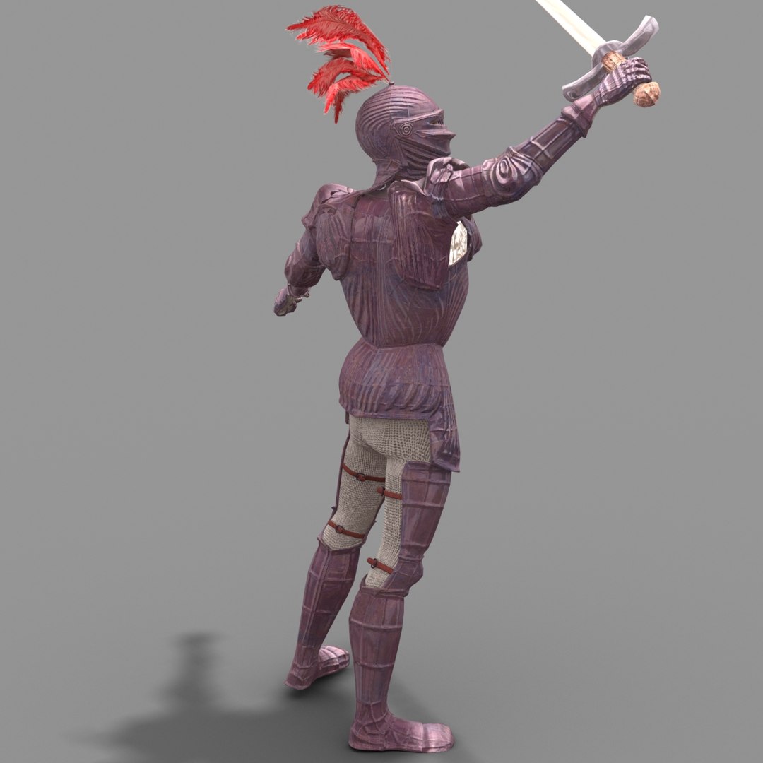 3d games purple knight model