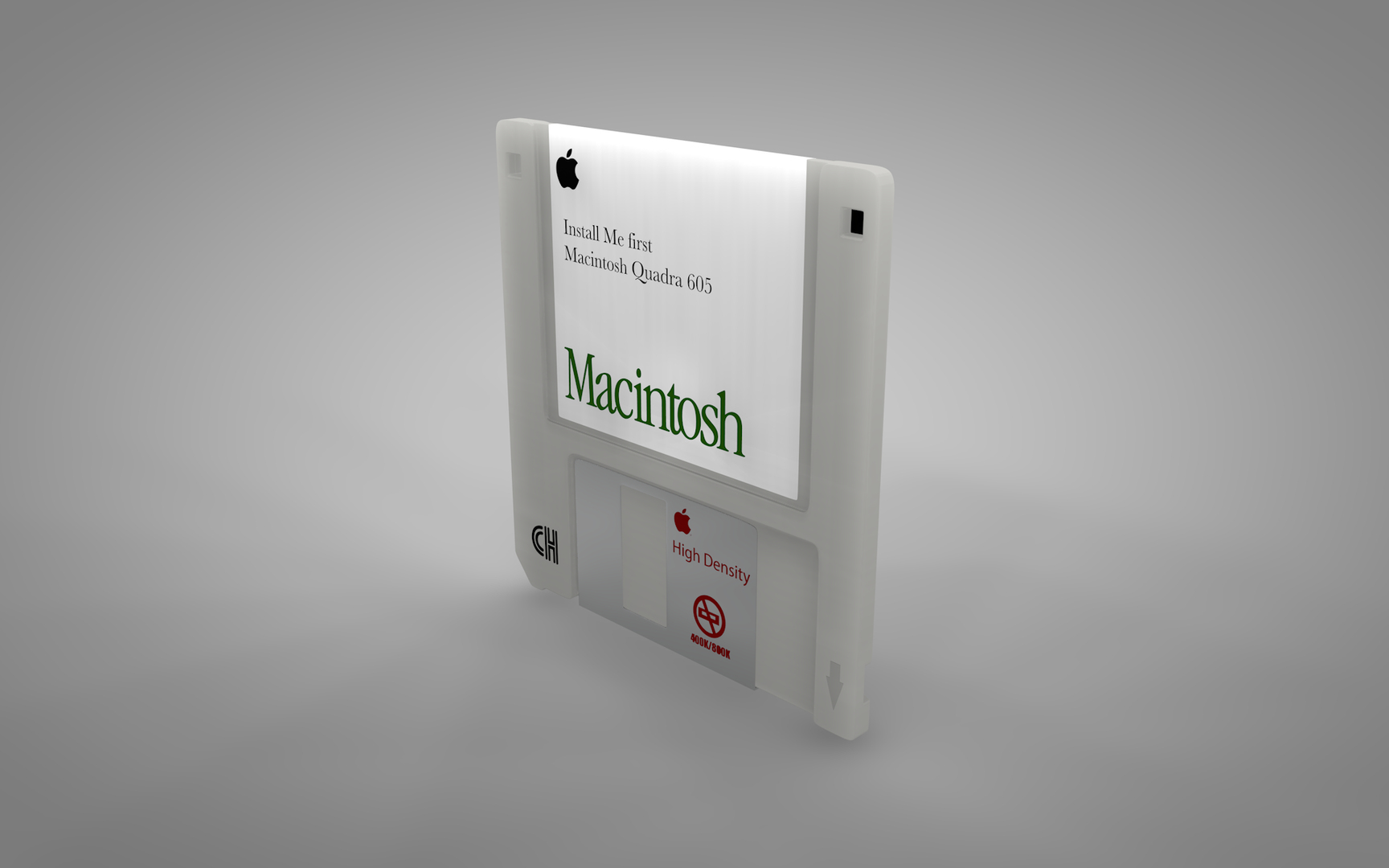 Apple Macintosh Floppy Disk 3D Model - TurboSquid 1415157