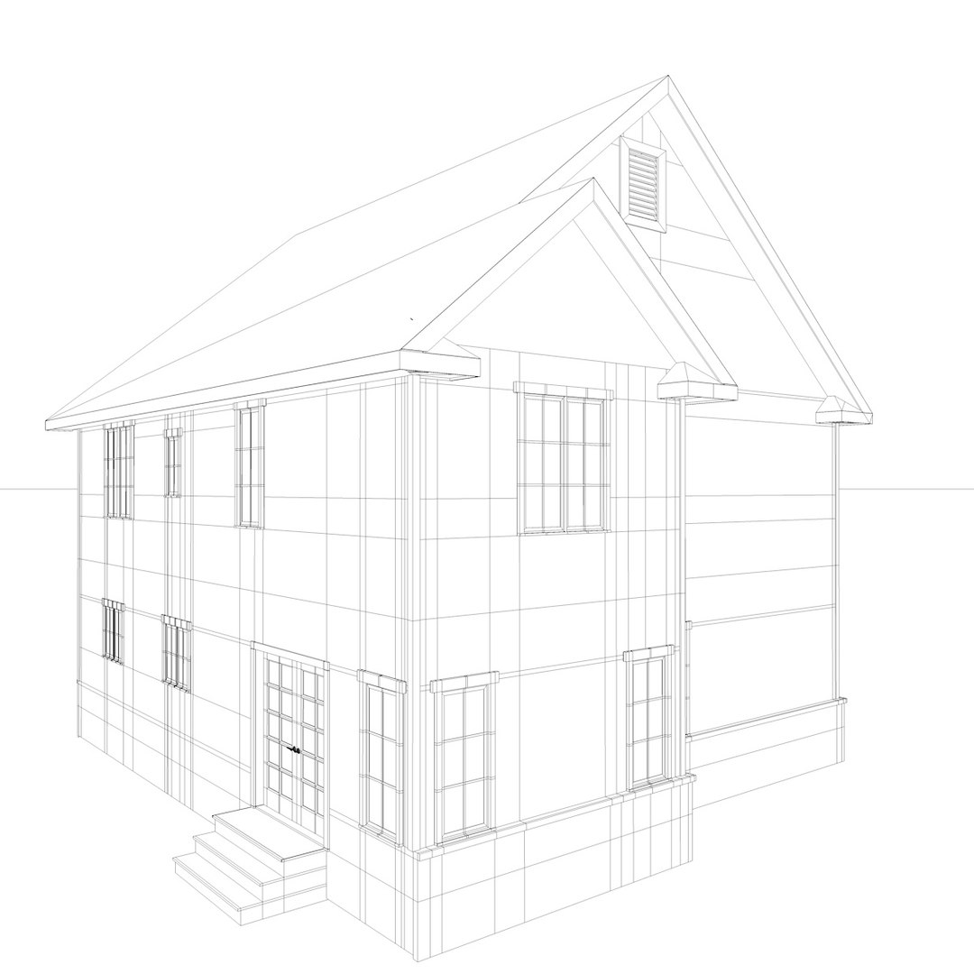 3d Early American Model